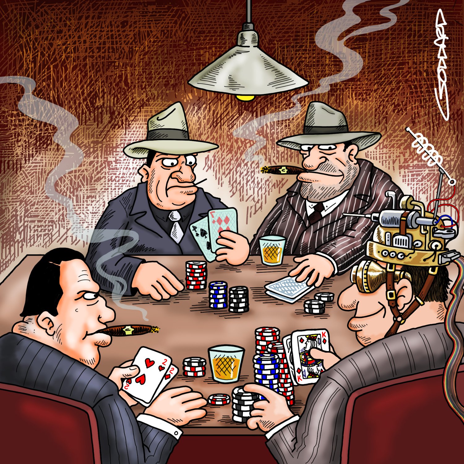 Looking through an opaque material