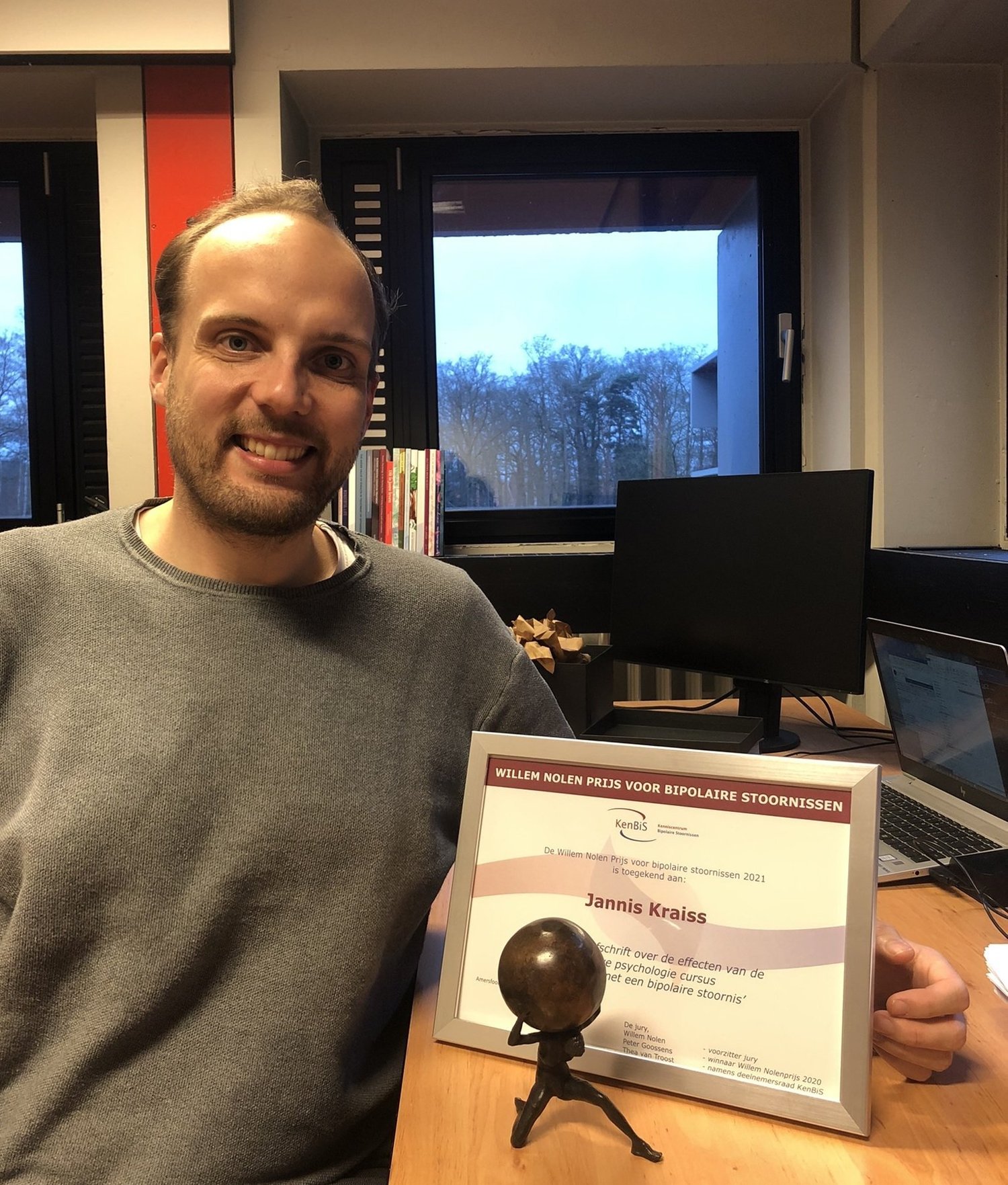 Dr. Jannis Kraiss wins Willem Nolen prize 2021