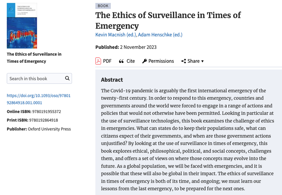 New Open-Access Book Published by Adam Henschke
